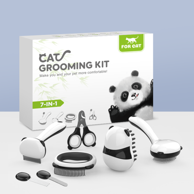 7-in-1 Panda-themed Cat Grooming Tool Set | Suzhou Shengkang Plastic ...